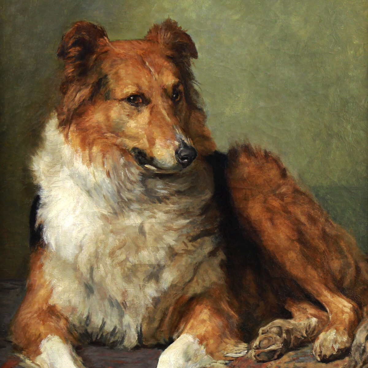 Portrait oil on canvas portrait lady atr. to Edouard Bisson French ...